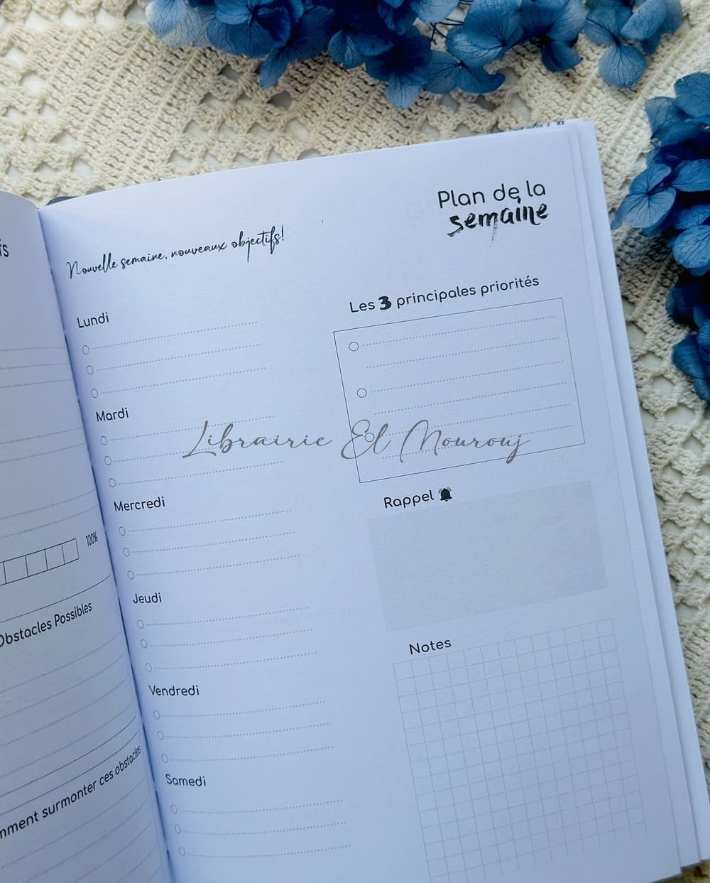 Mon Agenda Quotidien | Organisation & Style | Librairie El Mourouj