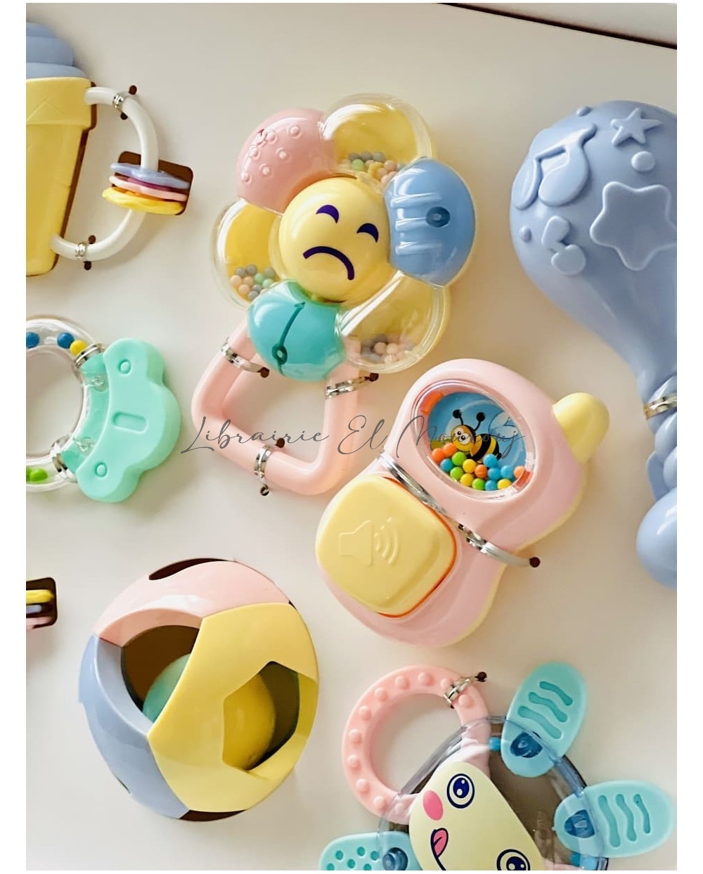 Coffret Hochet 8 pièces – Ensemble de hochets pour bébé